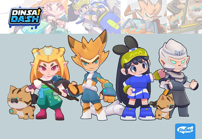 Dinsai Dash Project: 3D Model-花瓣网