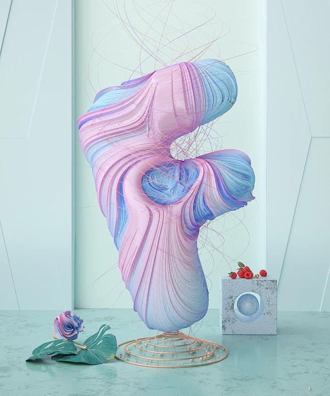 C4D-26个字母练习_执念萧萧_68Design-花瓣网