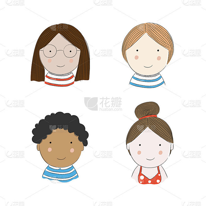 不同种族的孩子