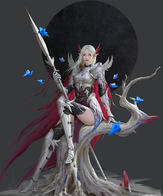 Elven Knight-花瓣网