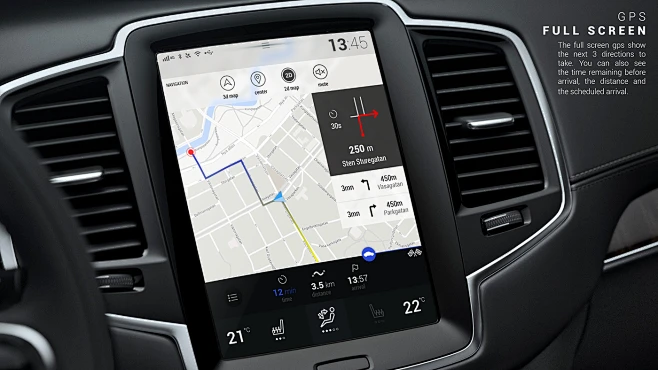 Sensus XC90 Volvo dashboard : Personnal project 2016. Redesign of the ...