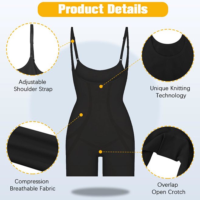 VVX Open Bust Shapewear for Women Tummy Contro-Body Shaper Fajas ...