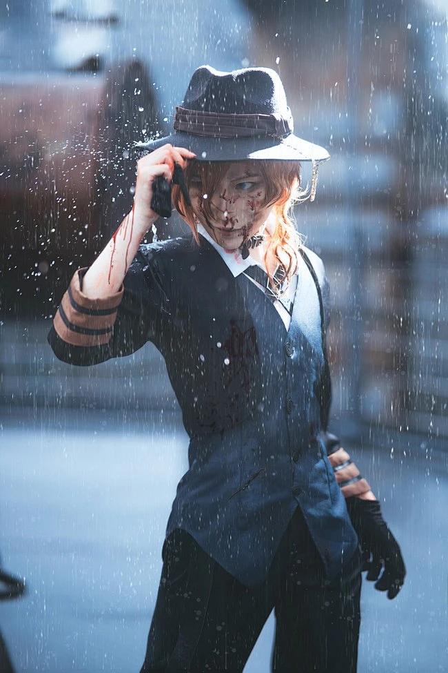 【cos预告·文豪野犬·中原中也】雨。Phx：喵叔CN… - 半次元 - ACG爱好者社区-花瓣网