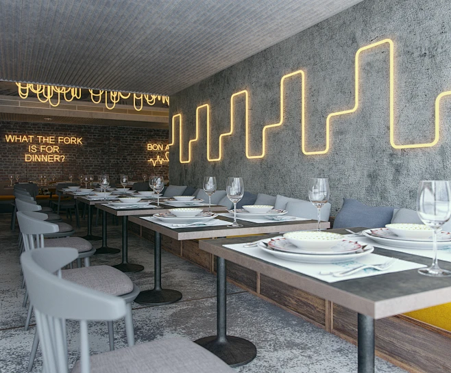 Firefly : A project done for Sandra Basil as a renovation for a resto ...