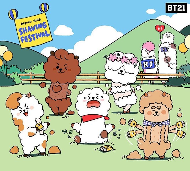 【191002 推特】BT21更新 Aww don't cry RJ! You don't have to be like everyone ...