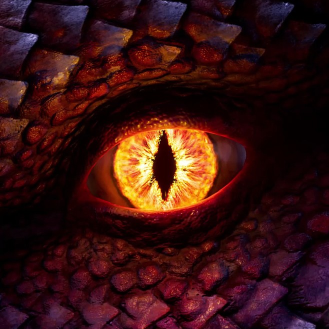 Dragon Eye, Daniel Miller : The eye of Sauron and Smaug the dragon ...