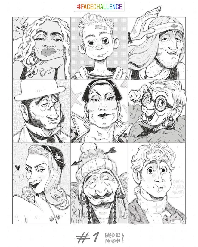 cartoon Character Character design concept art digital Drawing iPad ...