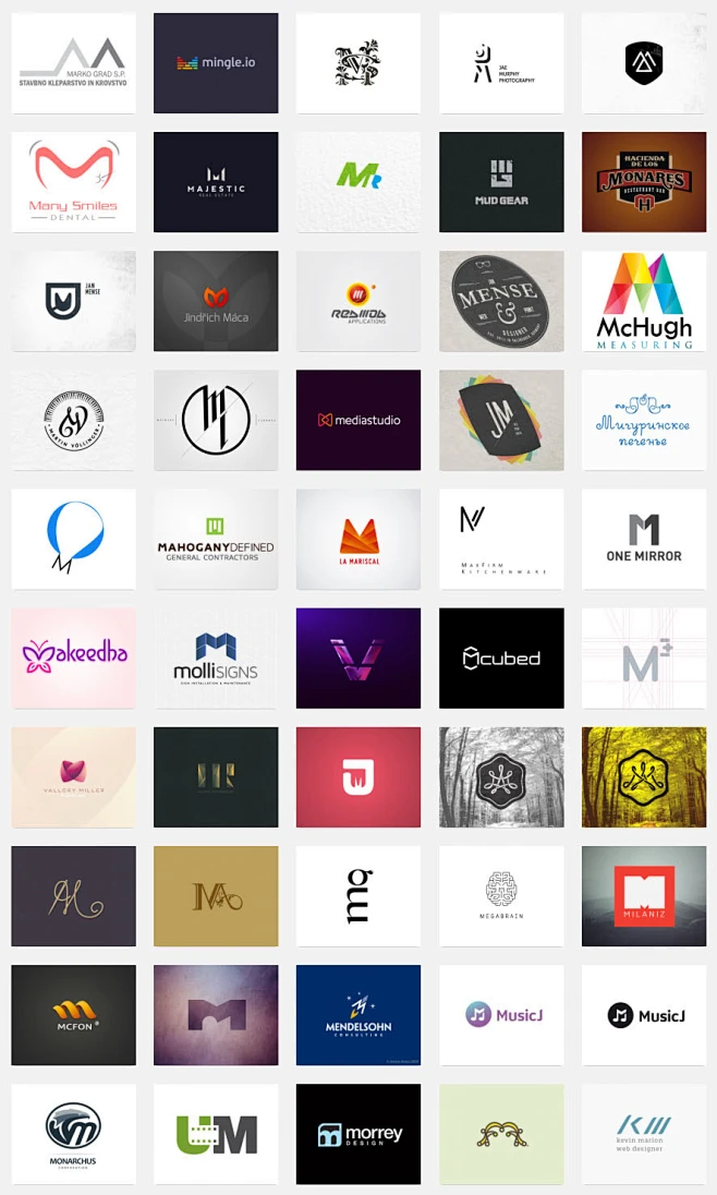 关于字母M的LOGO_平面设计_标志设计_设计秀高手-花瓣网