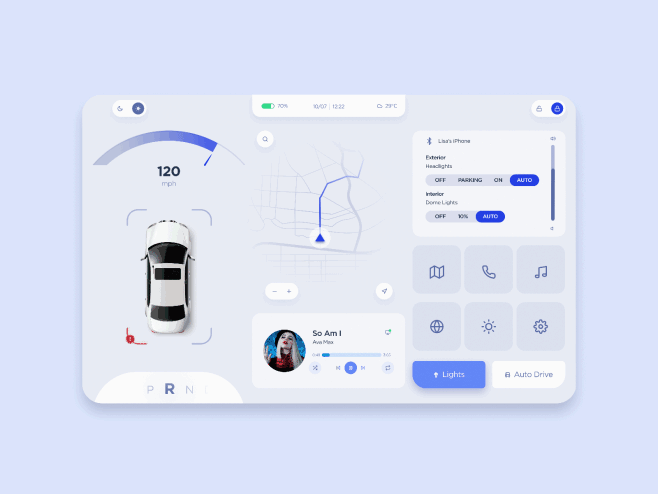 Car Interface car app car dashboard car dashboard interface car ...