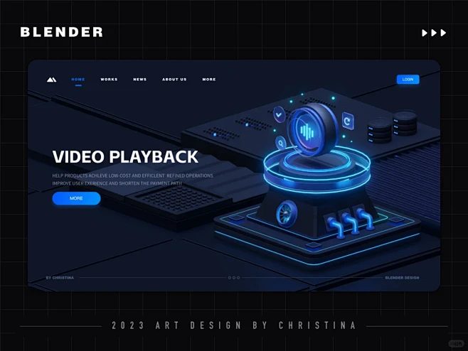 Blender｜B端深色模式banner第二弹-花瓣网