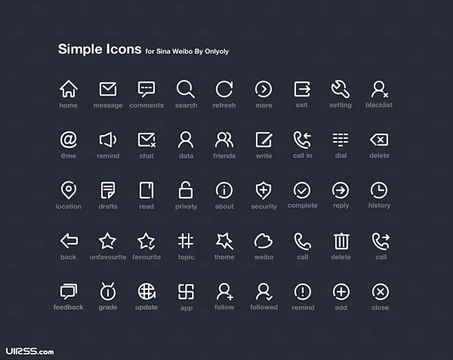 simple icon --花瓣网