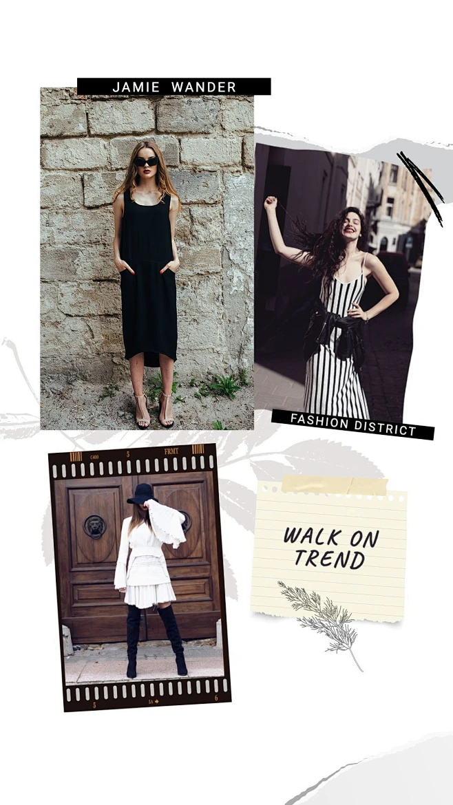 Magazine cover style Paper Tear Element Woman Show Instagram story素材-花瓣网