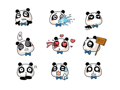 Panda Expression-花瓣网