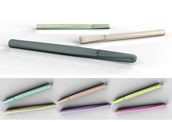 Biodegradable Pen Design Concept : 3D Form sketches for biodegradable ...
