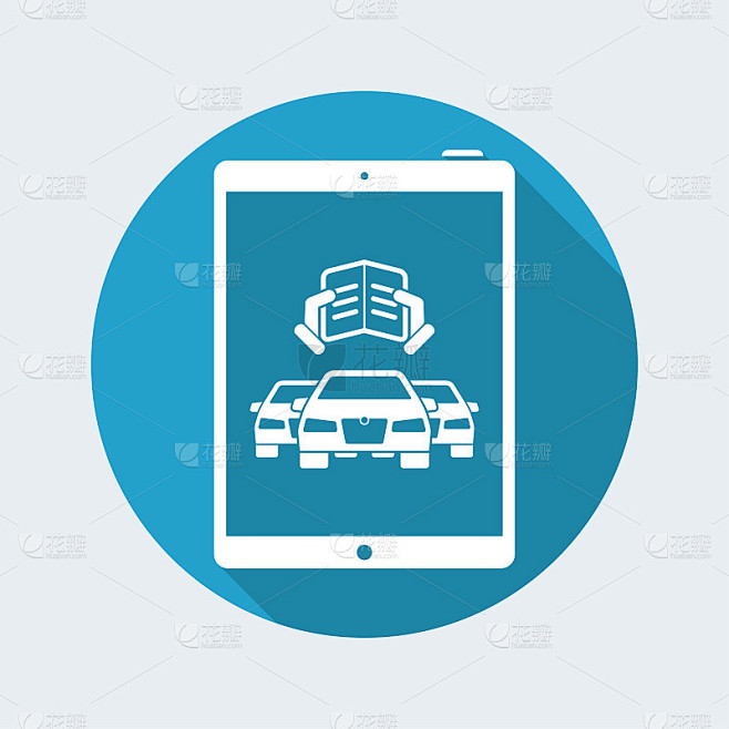 Online car document on tablet