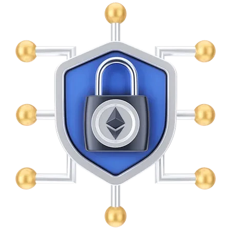 Ethereum Security 3D Icon-花瓣网