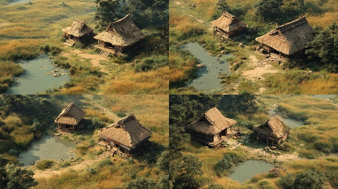 yeyue_79461_Ancient_Chinese_countryside_wasteland_close-up_view ...