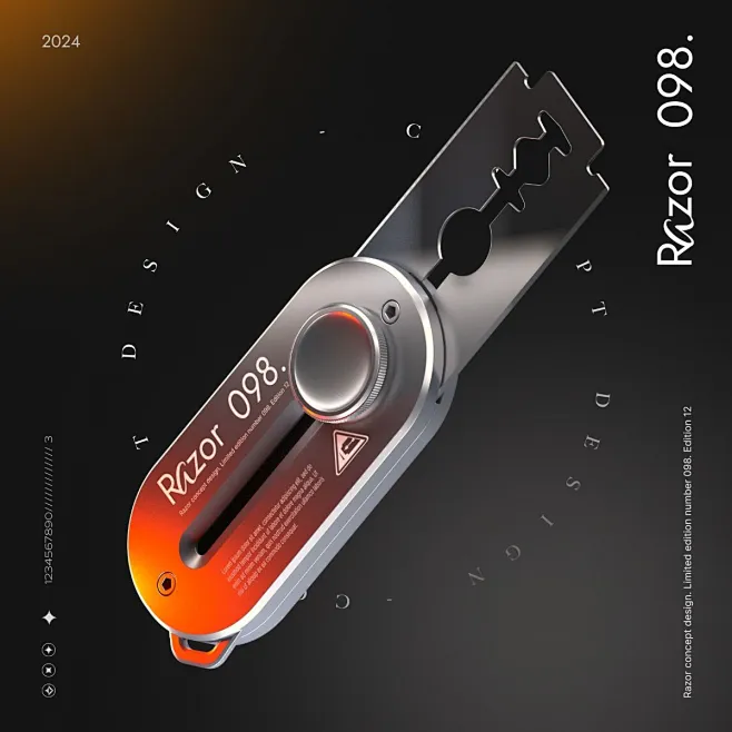 Razor Concept _ #Razor #trinket #plasticity #c4d #3d #render #digitalart #octane #industrial # ...