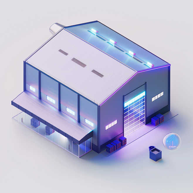 仓储 UI图标 icon AIGC 科技风 图标