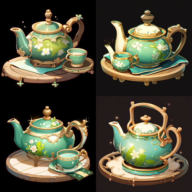 longtu2_Game_props_icon_a_teapot_Chinese_three-dimensional_ligh ...
