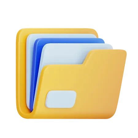 Files Archive 3D Icon-花瓣网