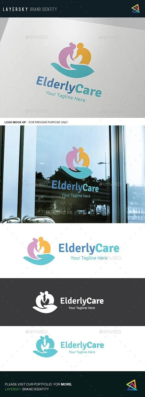 Elderly Care Logo - GraphicRiver #logo #graphicdesign #LogoDesign # ...