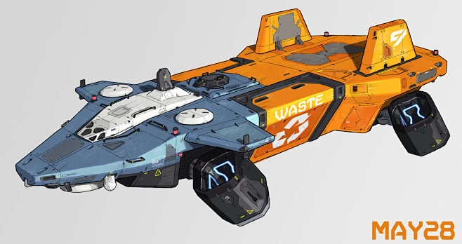 Flying garbage truck-花瓣网