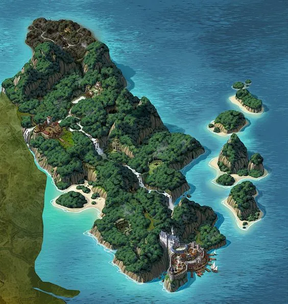 ArtStation - EoE Map Illustrations, Mitch Miller-花瓣网