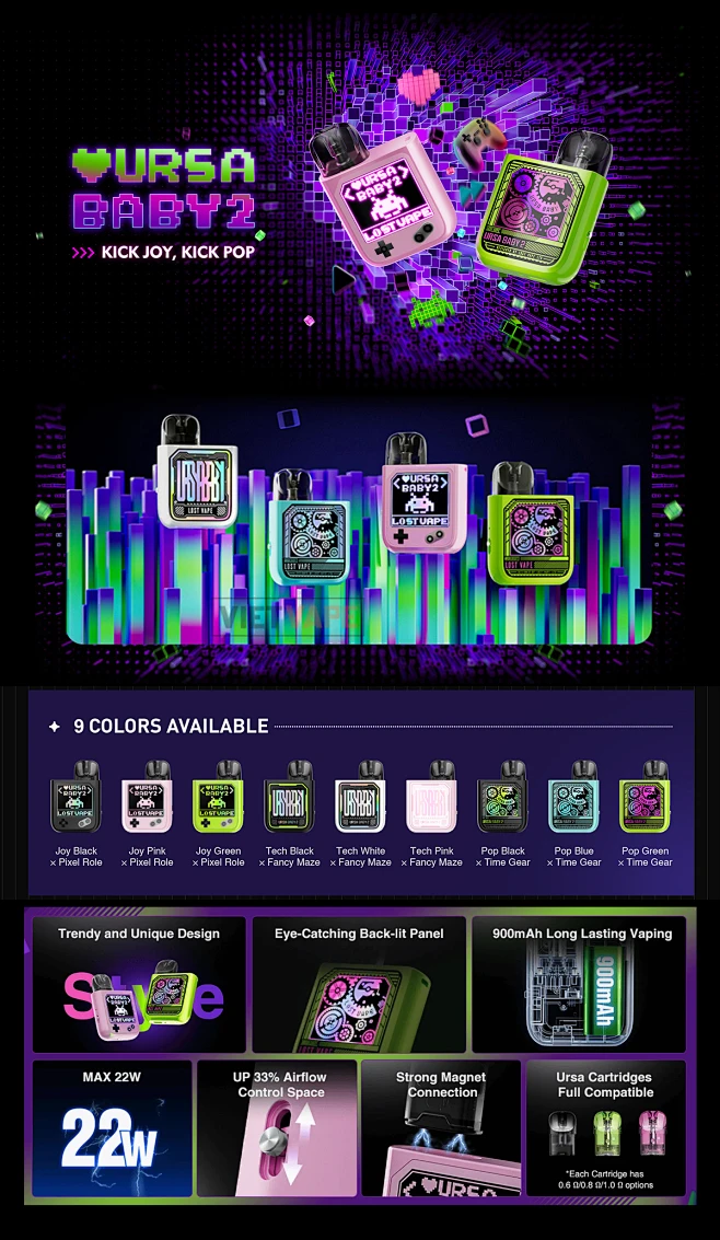 最佳 Lost Vape Ursa Baby 2-花瓣网