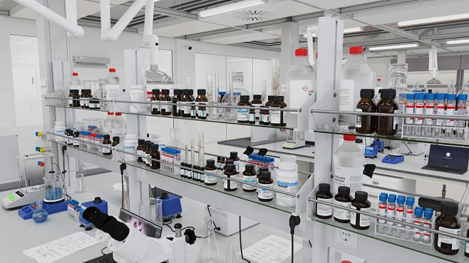 3D laboratory lab-花瓣网