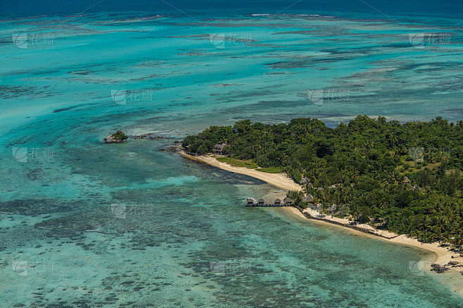 鸟瞰图圣玛丽岛，马达加斯加