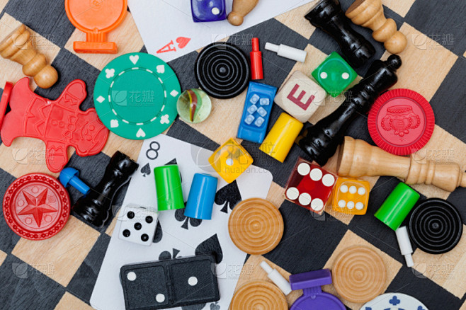 棋盘游戏,棋盘,多样,厚木板,红桃a,棋子,休闲游戏,部分,国际象棋,骰子
