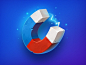 Magnet asset illustration blue red concept element powerup magnet icon ...