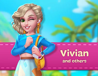 Vivian Character Design-花瓣网