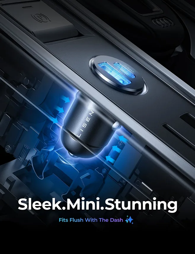 Amazon.com: LISEN for Samsung Car Charger Fast Charging, 80W [PPS2.0 ...