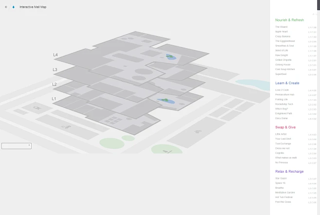 Interactive 3D Mall Map | Codrops | 楼层展示介绍-花瓣网
