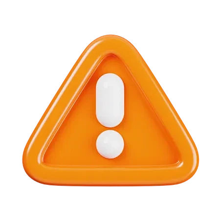 Warning 3D Icon