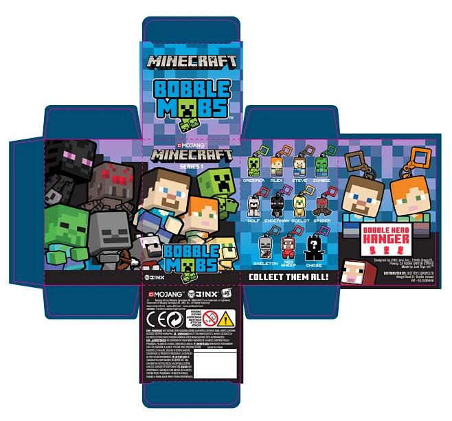 minecraft Packaging toy brand logo-花瓣网