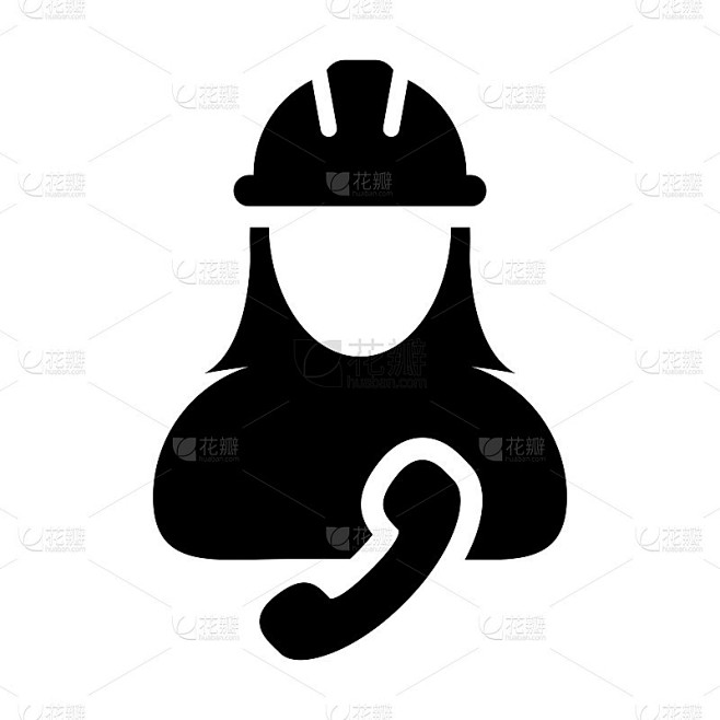 Operator worker icon vector female Construction se