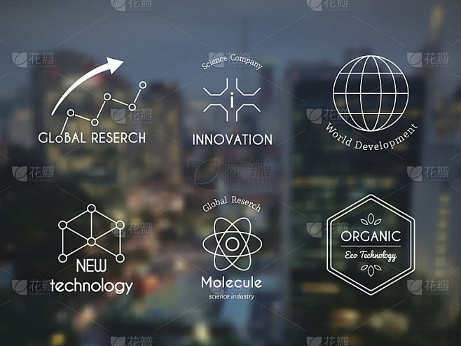 Vector science标志集