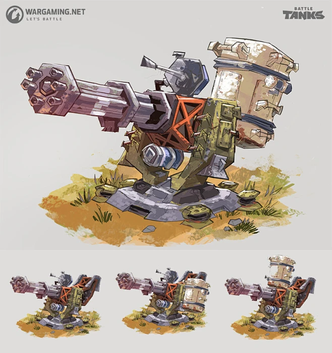 Battle Tanks - Turrets Concept Art-花瓣网