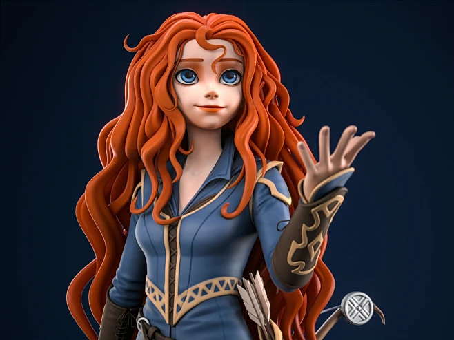 Merida, Vladimir Kovalevich : Based on: https://www.artstation.com/artwork/2xKANY-花瓣网