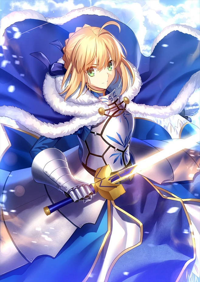FGO saber-花瓣网