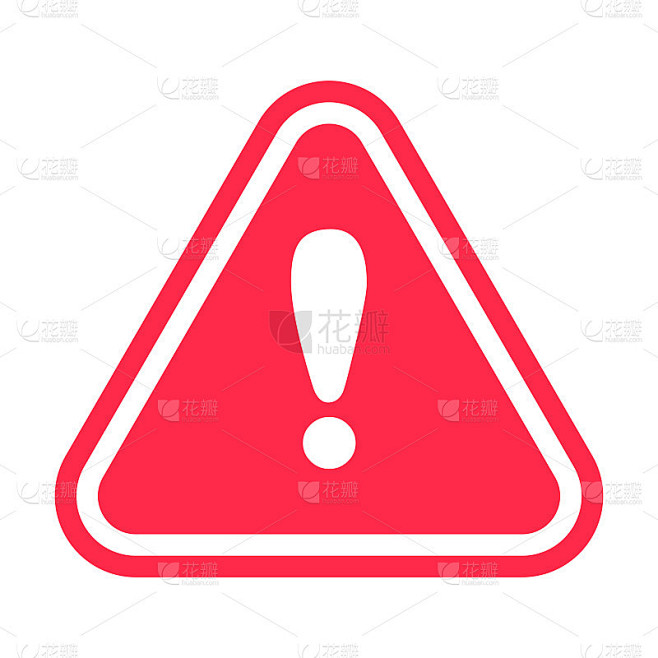 感叹号矢量图标注意标志警告图形设计，标志，网站，社交媒体，移动应用程序，ui插图