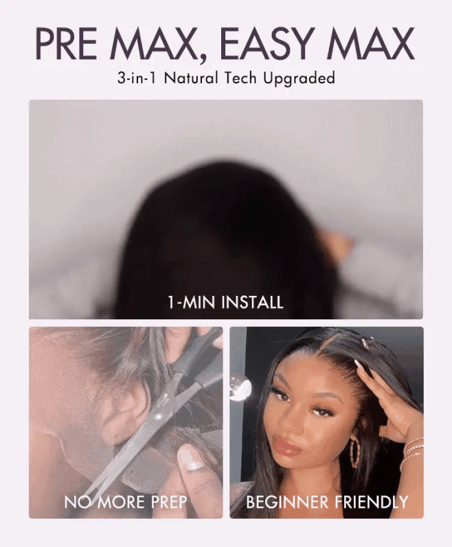 PreMax Wigs | Super Natural Hairline Silky Straight Glueless 13x4 ...