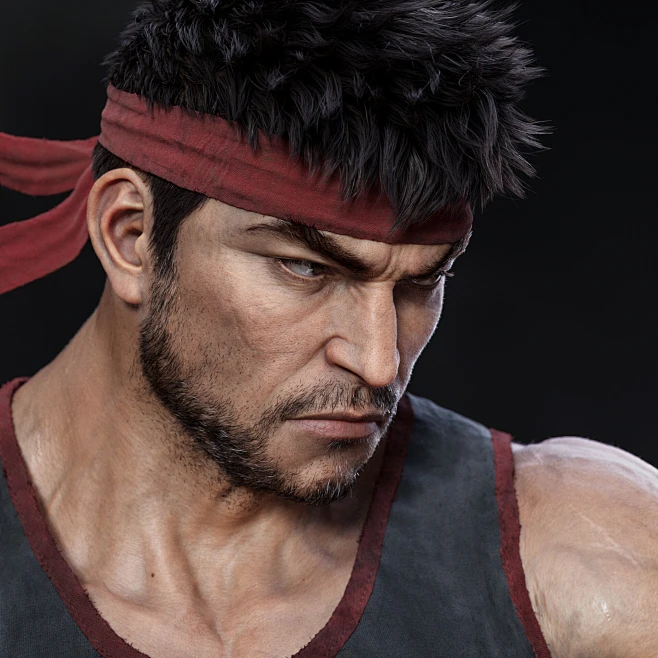 Ryu - Street Fighter - Fan art-花瓣网