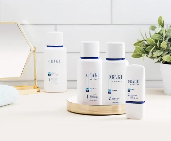 Obagi NuDerm System on Bathroom Counter 1-花瓣网