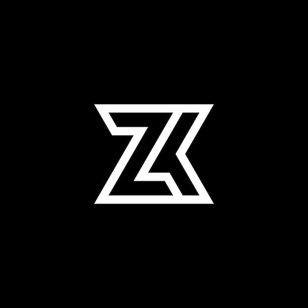 字母zk标志logo矢量图设计素材