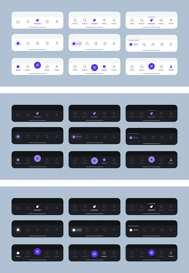 27个小程序、app底部导航UI .fig素材下载 - 豆皮儿UI-花瓣网