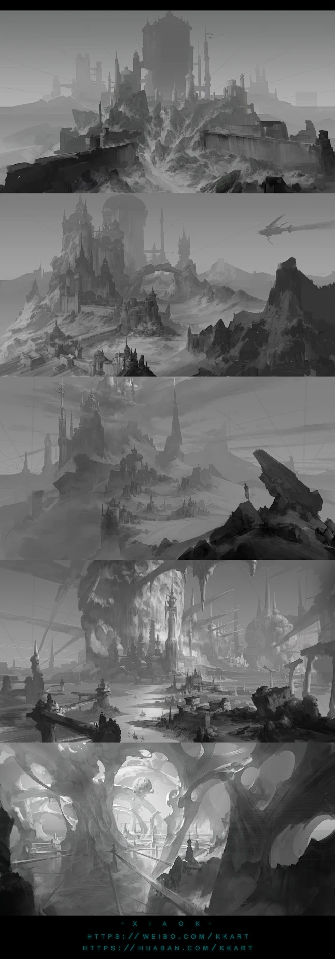 【小K原创作品】 场景两点透视草图。 个人微博：http://weibo.com/kkart-花瓣网